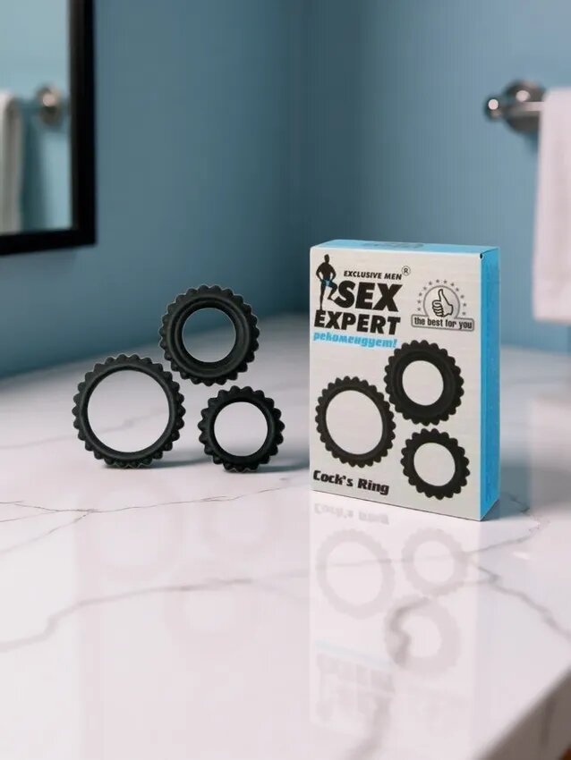 Эрекционные кольца Bior toys Набор из 3 эрекционных колец Sex Expert