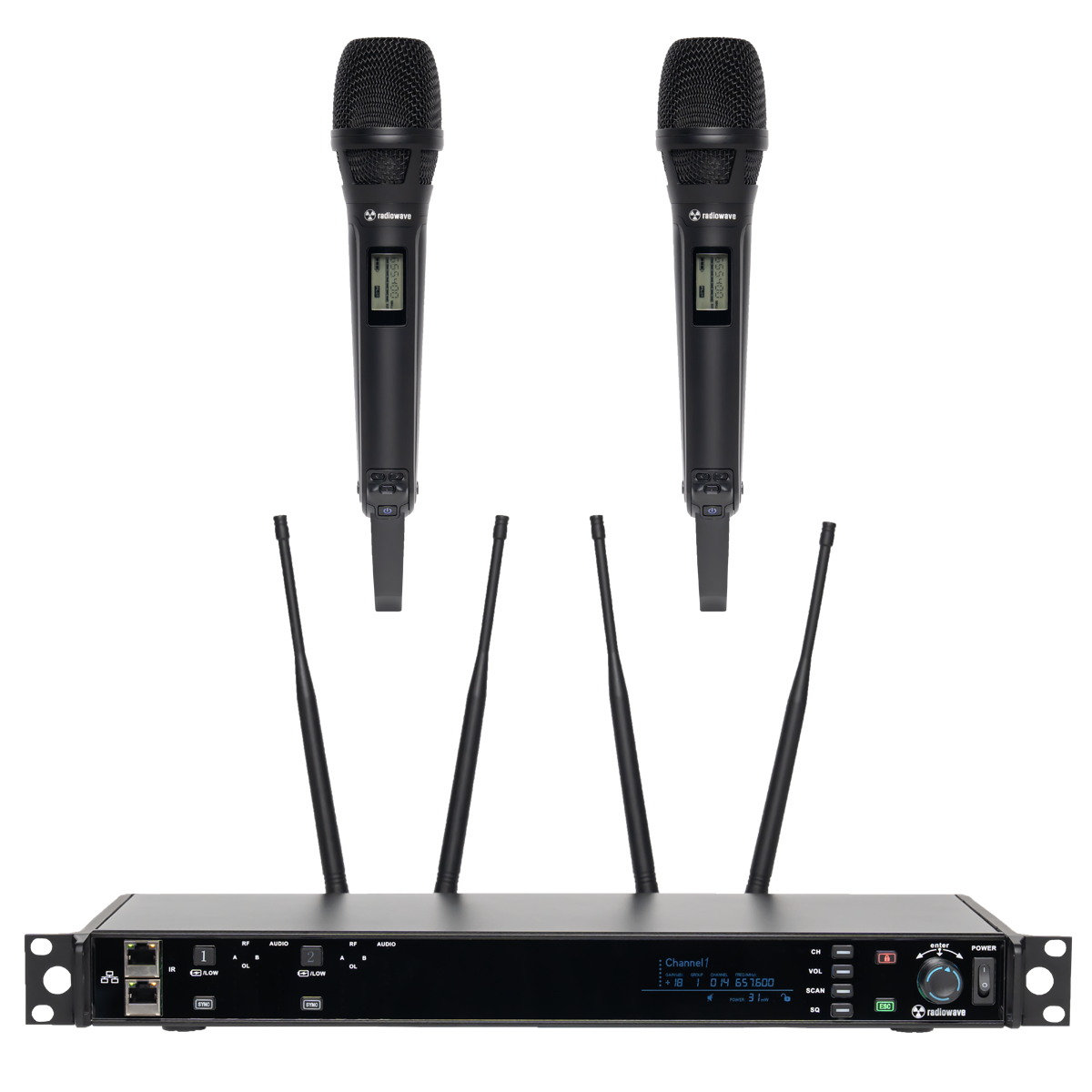 Radiowave UHM-1002 радиосистема True Diversity с 2 ручными микрофонами