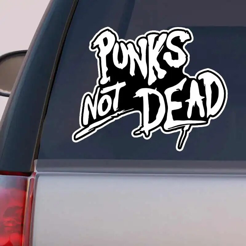 Наклейка на авто "Punks Not Dead", 10см, водостойкая