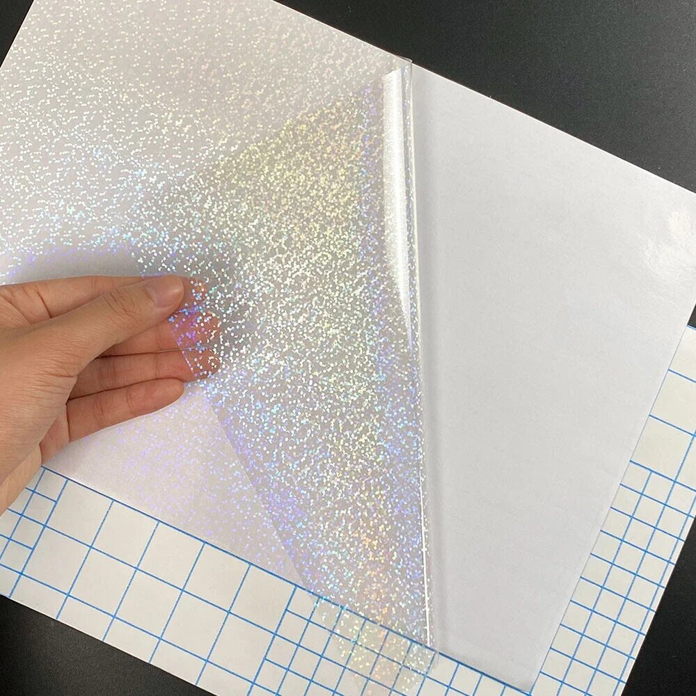 Голографическая пленка А4, 50 листов, Цвет: 50pcs Dots