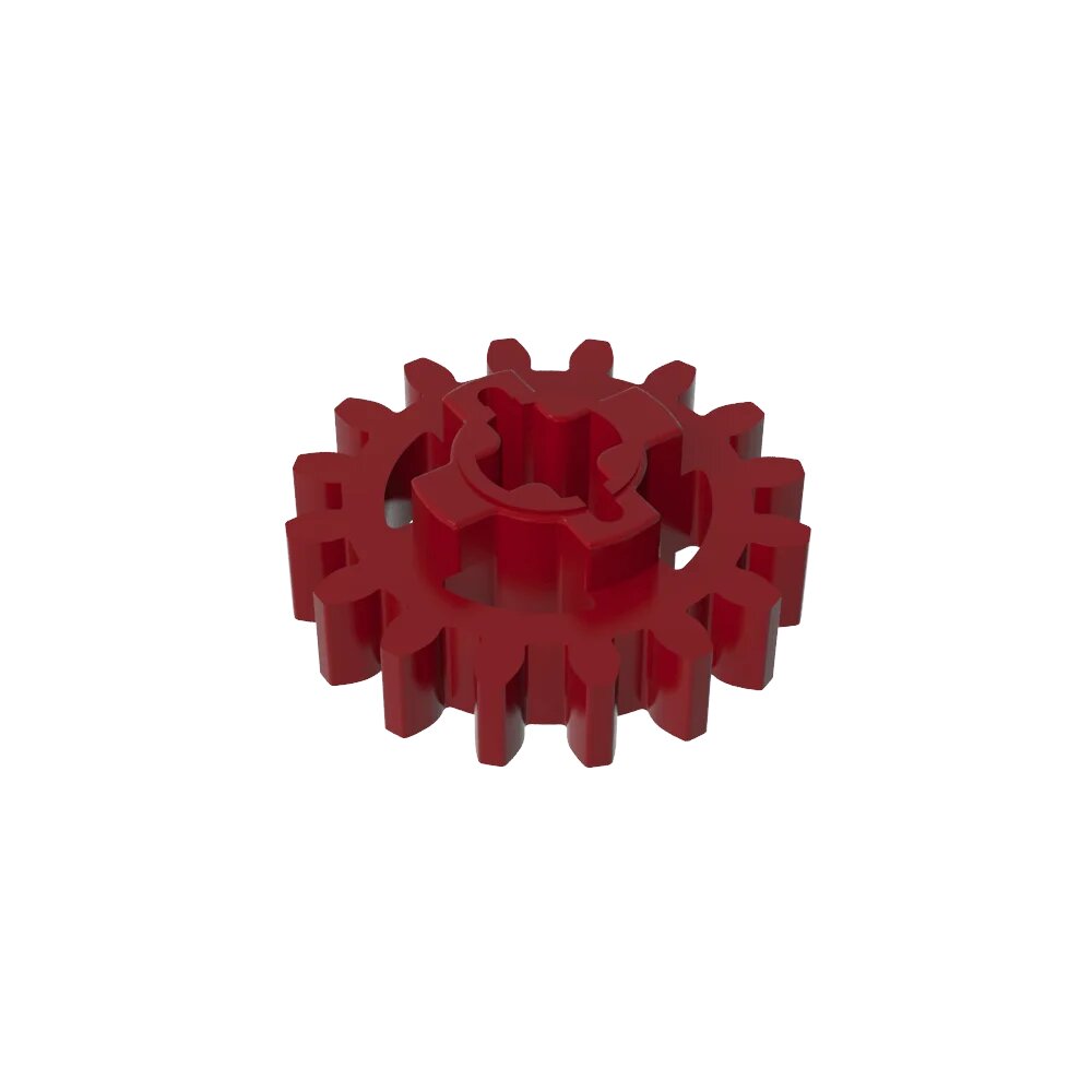 Gobricks GDS-1097 Редуктор 16 зубьев, красный