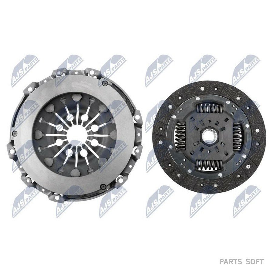 Комплект сцепления END. 1.8 TDCI, FORD FOCUS I 01-04, TOURNO CONNECT 02-04, TRANSIT CONNECT 02-04 от официального дистрибьютора, NTY, артикул NZSFR009U