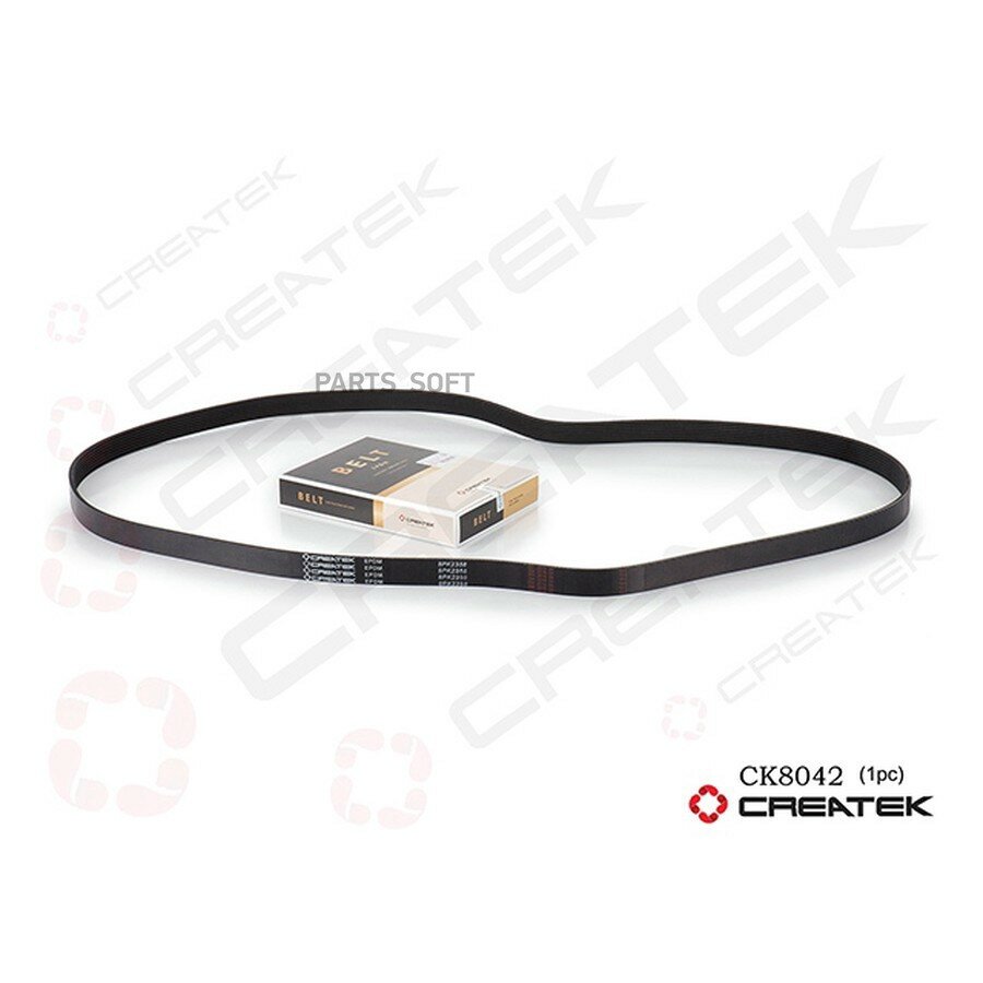 Ремень приводной 8PK2358 от официального дистрибьютора, CREATEK, артикул CK8042