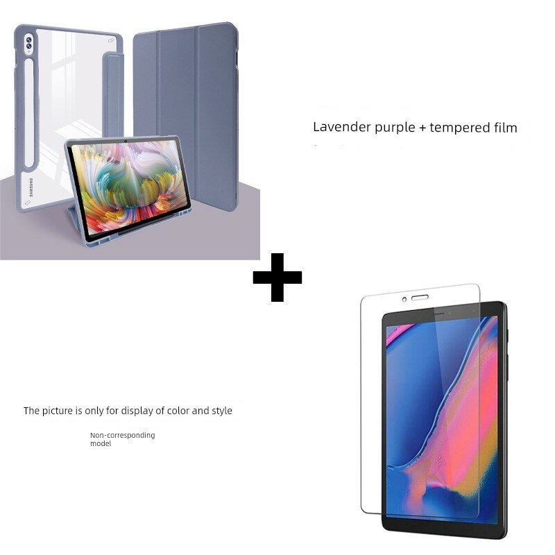 Чехол для Samsung Tab S7, силиконовый чехол для S8+, магнитный чехол с держателем для стилуса Ultra для Tab A7, полная