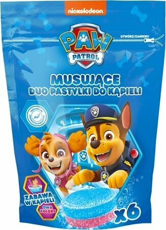 Бомбочка для ванны Nickelodeon Paw Patrol Bath Pills, унисекс, разноцветные, 6 20 г