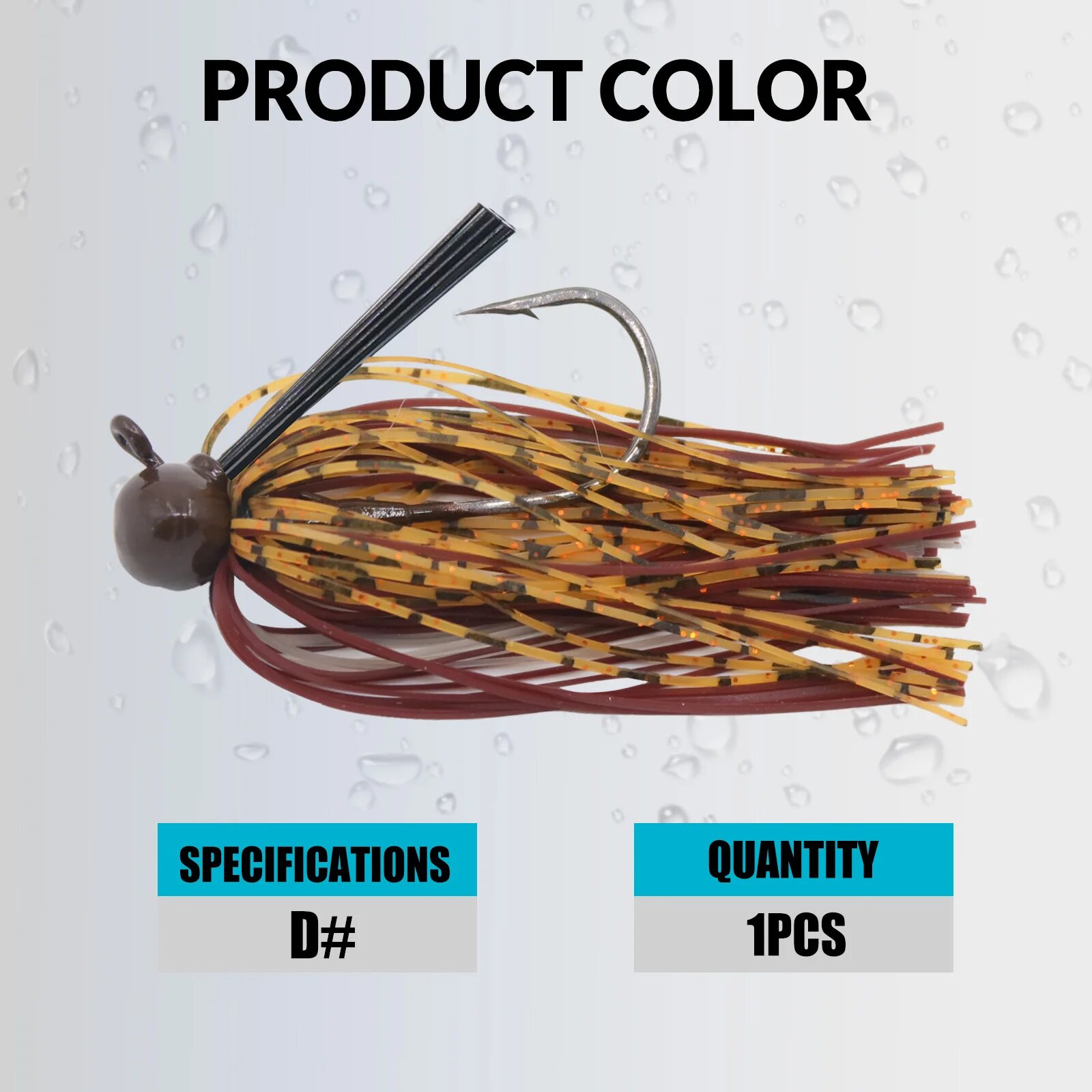 9KM DWLIFE Chatterbaits резиновые приманки для ловли окуня 10g, Type D