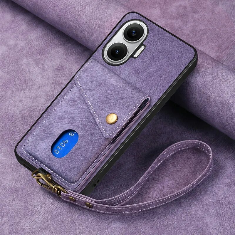 Фиолетовый чехол-бумажник Poco X8 Pro Max