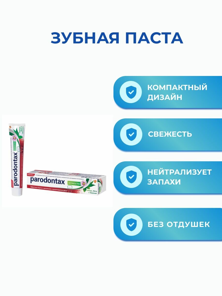 Parodontax Зубная паста Экстракты трав, 75 мл
