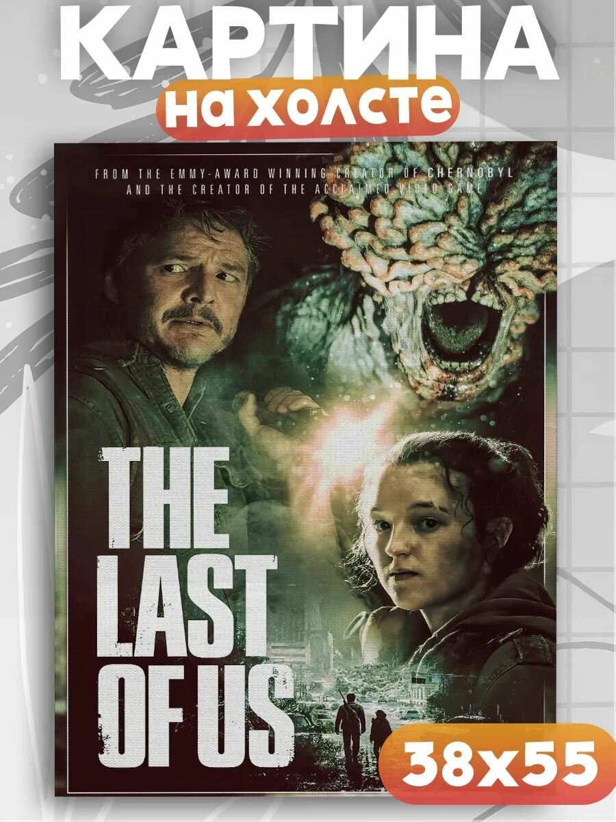 Картина на стену The last of us, на подрамнике, 1шт, 55х38 размер.