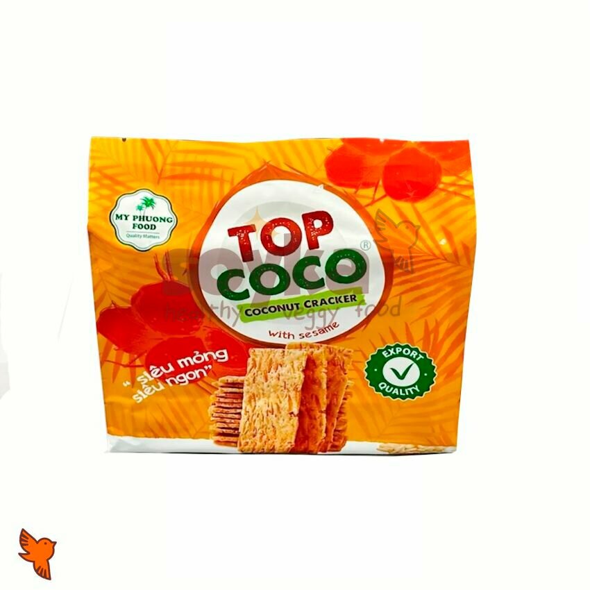 Крекеры кокосовые с кунжутом TOPCOCO, 150г