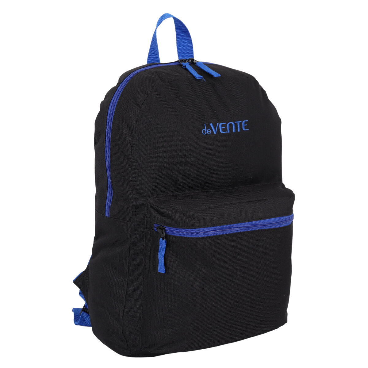 Рюкзак 1отд. Black черный с синим 40x29x17см 1карм. deVENTE 7032379 (уни) шт