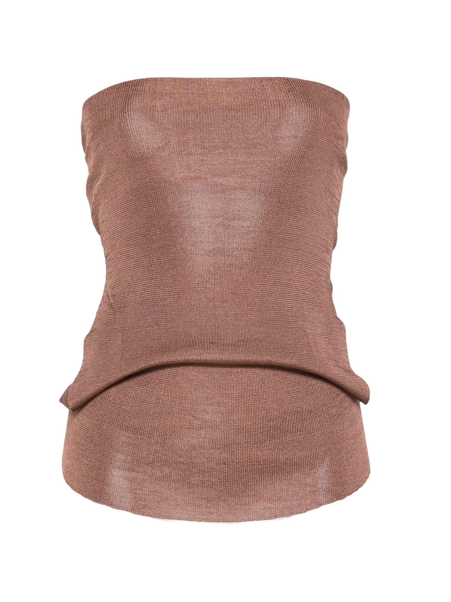 Топ Strapless layered top
