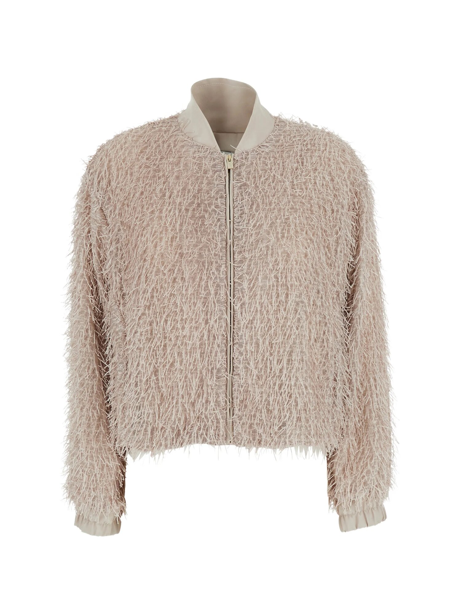 Куртка Fringed zip-up jacket