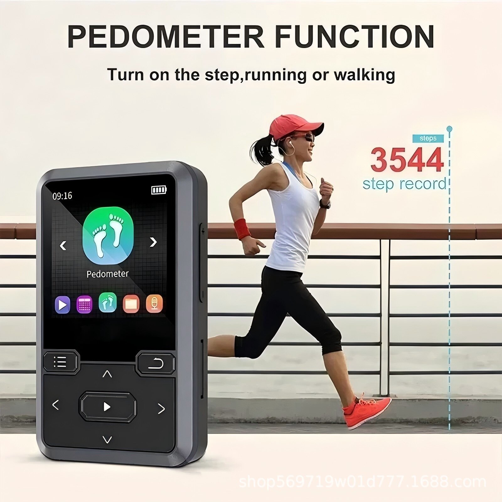 Портативный спортивный задний клип mp3 умный беспроводной bluetooth walkman mp4 плеер