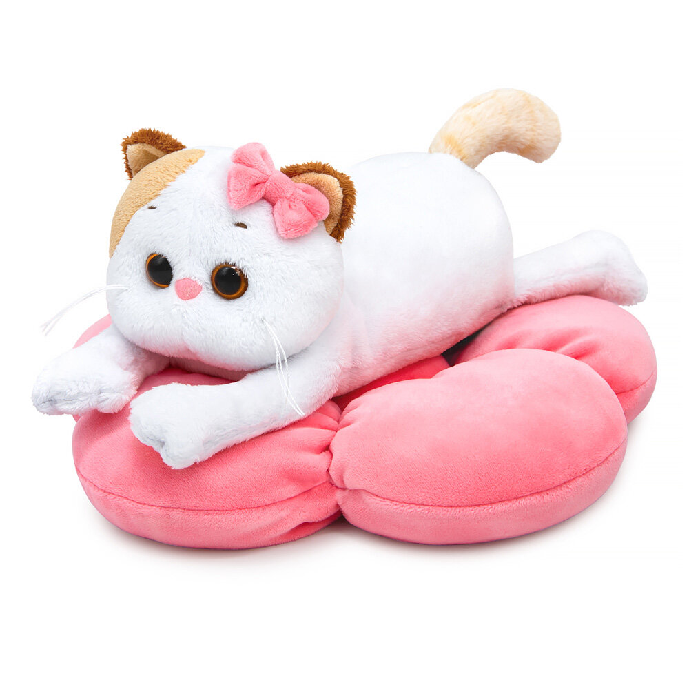 Мягкая игрушка BUDI BASA "Кошечка Ли-Ли", на подушке-цветке, 18см