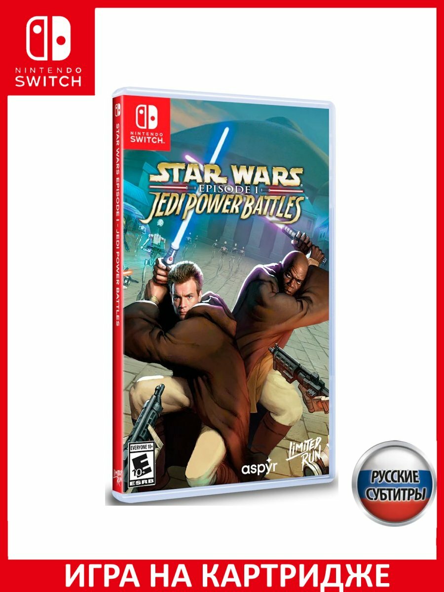 Игра Звездные войны Эпизод I (1) (Star Wars Episode I (1)): Битвы джедаев (Jedi Power Battles) (Limited Run #277) Switch Русская Версия Картридж на Nintendo Switch