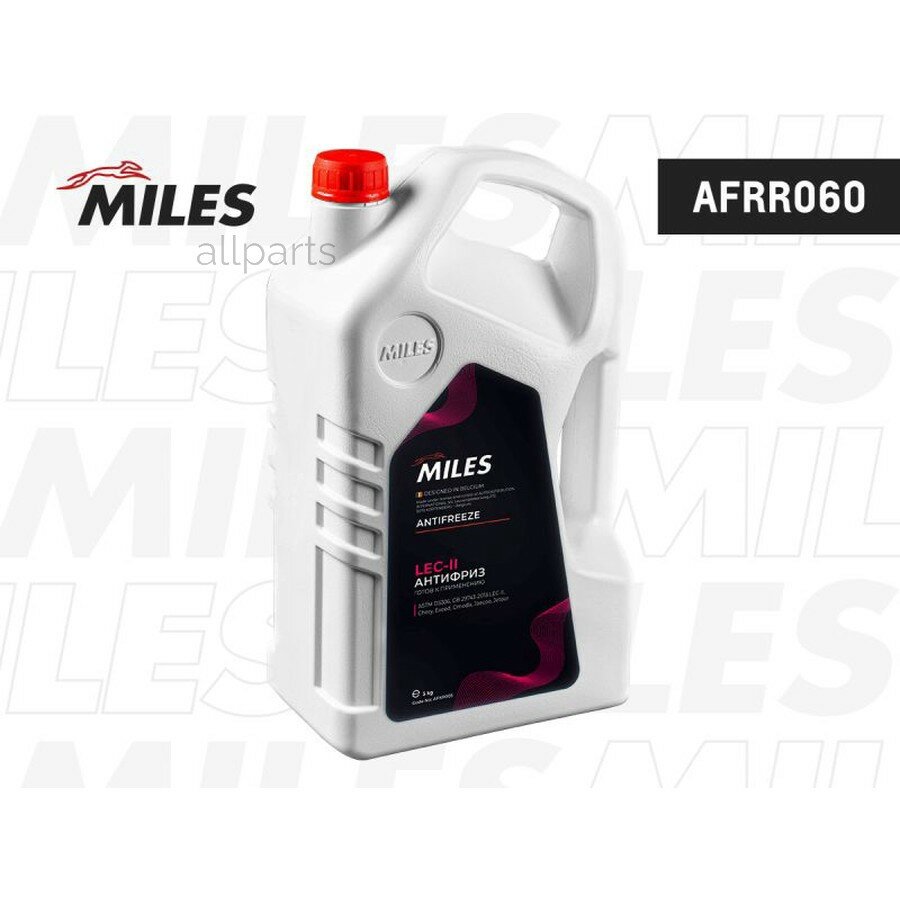MILES AFXR005 Антифриз готовый к применению (розовый) LEC-II SUPER LLC (P-OAT) -50 °C 5 кг