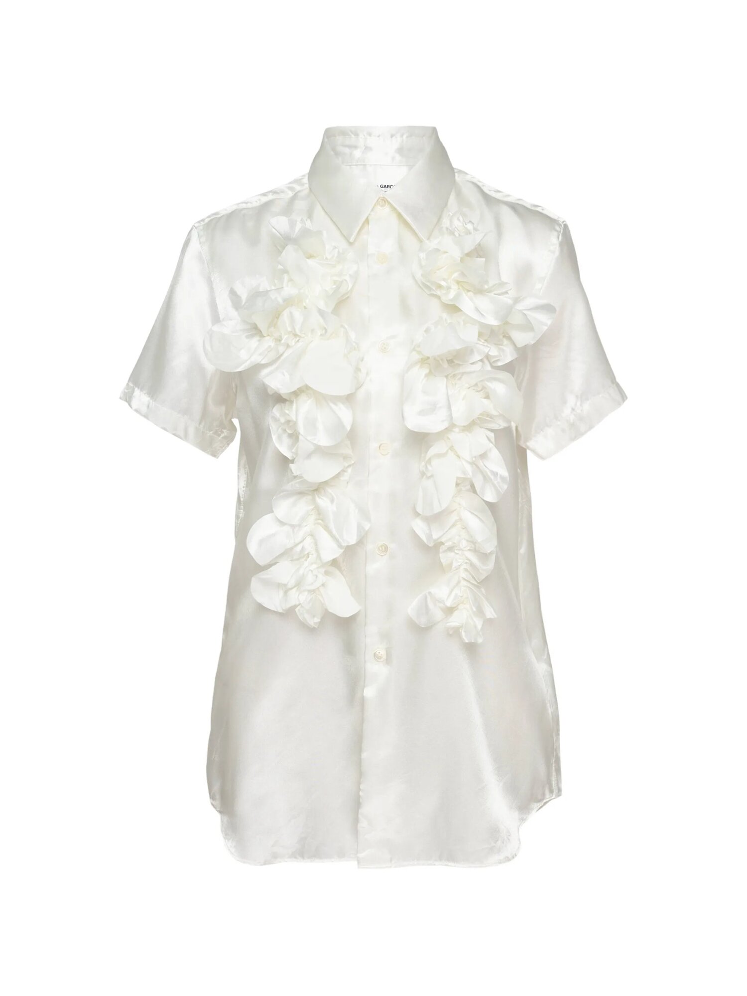 Рубашка Ruffle-trimmed satin shirt