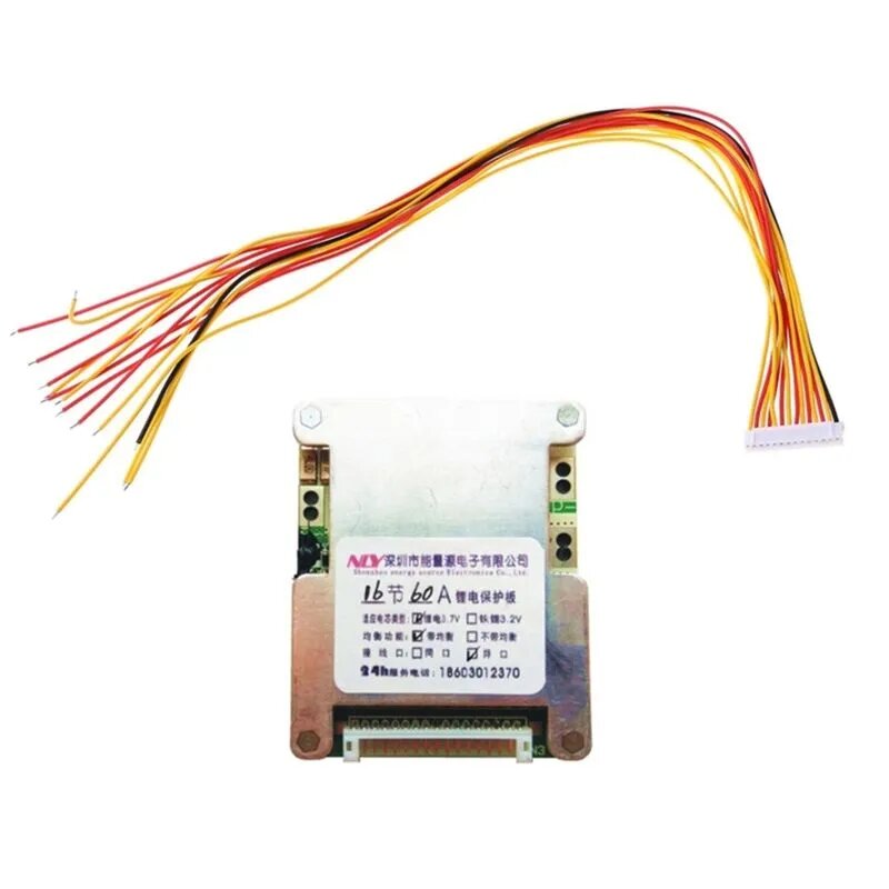 Литиевая батарея 16S 60V 60A BMS