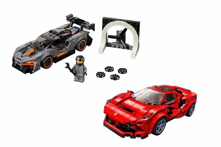 Конструктор унисекс LEGO Super Racing Collection McLaren Senna+Ferrari F8 Tributo, 300 деталей
