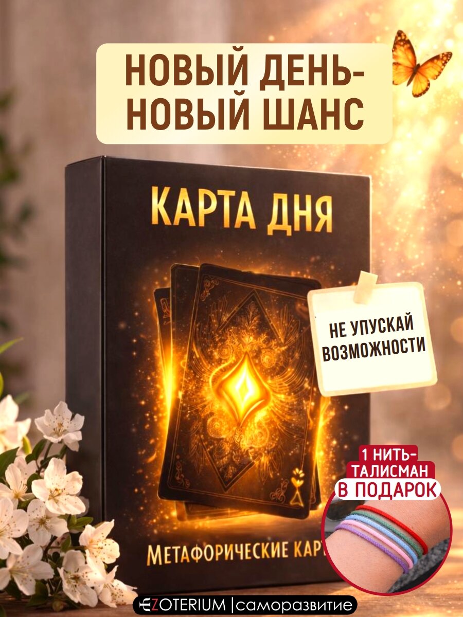Метафорические универсальные ассоциативные карты МАК "Карта дня" EZOTERIUM, 50 шт.