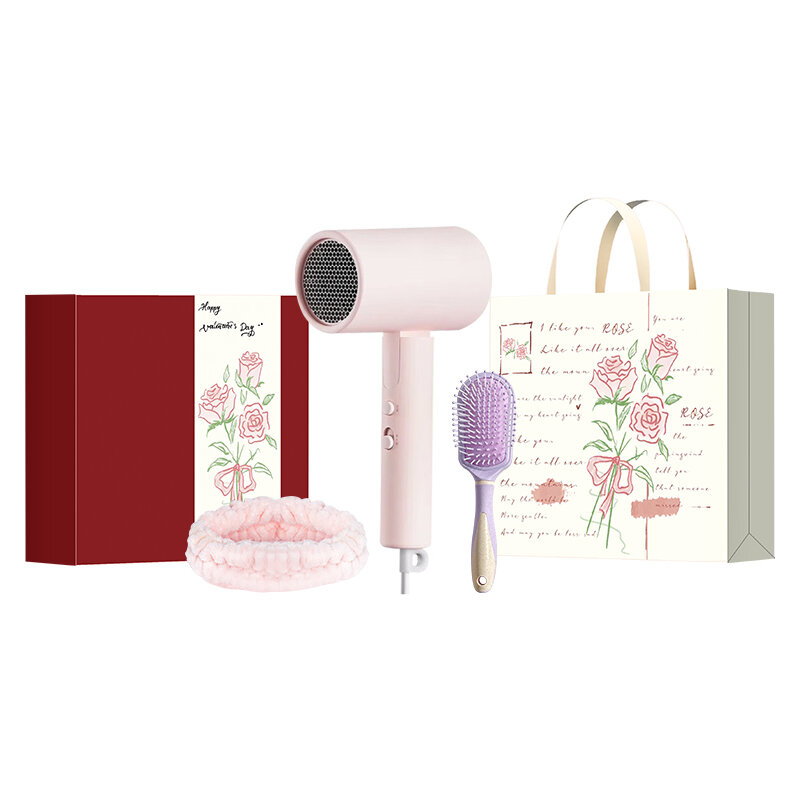 Фен унисекс Xiaomi H101 Pink-Quick Dry Rose Styling Box, 1600W, отрицательные ионы