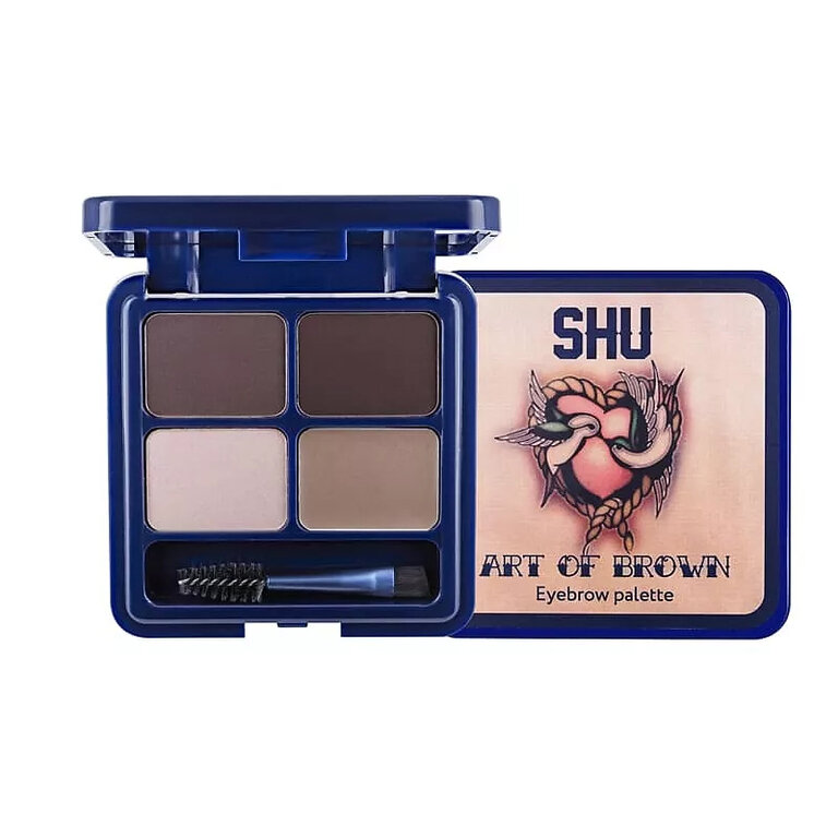 SHU EYEBROW PALETTE ART OF BROWN SHU № 202 dark brown Палетка Испания 4,4 гр