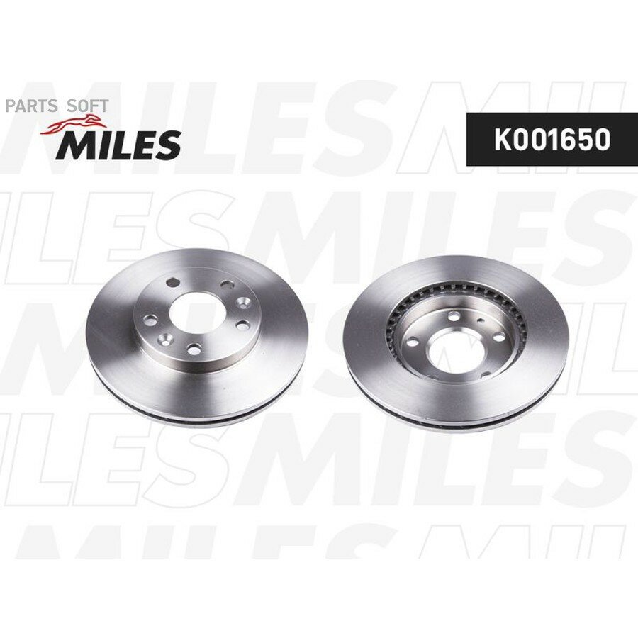 MILES K001650 Диск тормозной RENAULT DUSTER 11- передний вент. D=269мм. ()