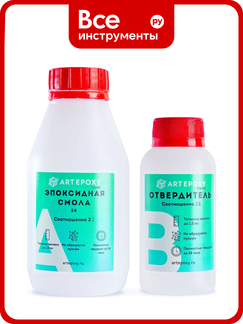 Быстросохнущая эпоксидная смола для творчества ArtEpoxy Quick 300 г Crystal ВИ-21621