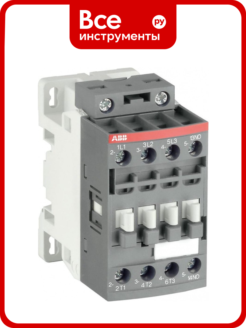 Контактор ABB AF09-30-10-11 силовой трехполюсный с катушкой управления, монтируемый в DIN-рейку, защита