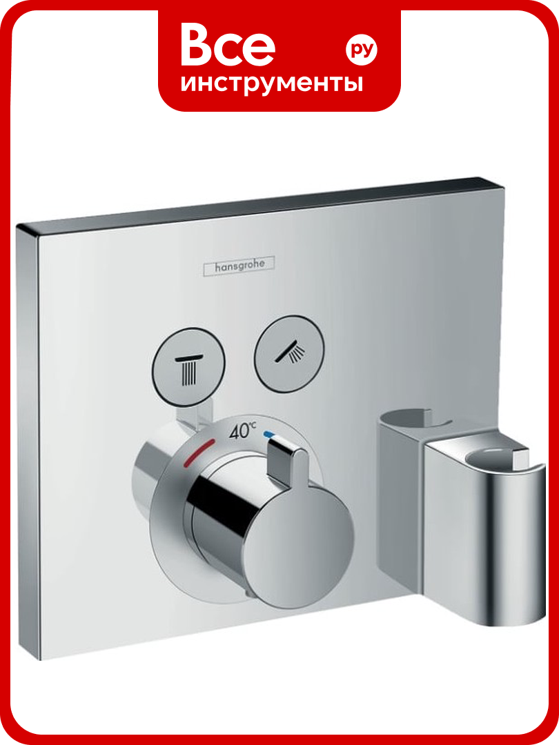 Термостатический смеситель HANSGROHE 15765000 ShowerSelect внешняя часть