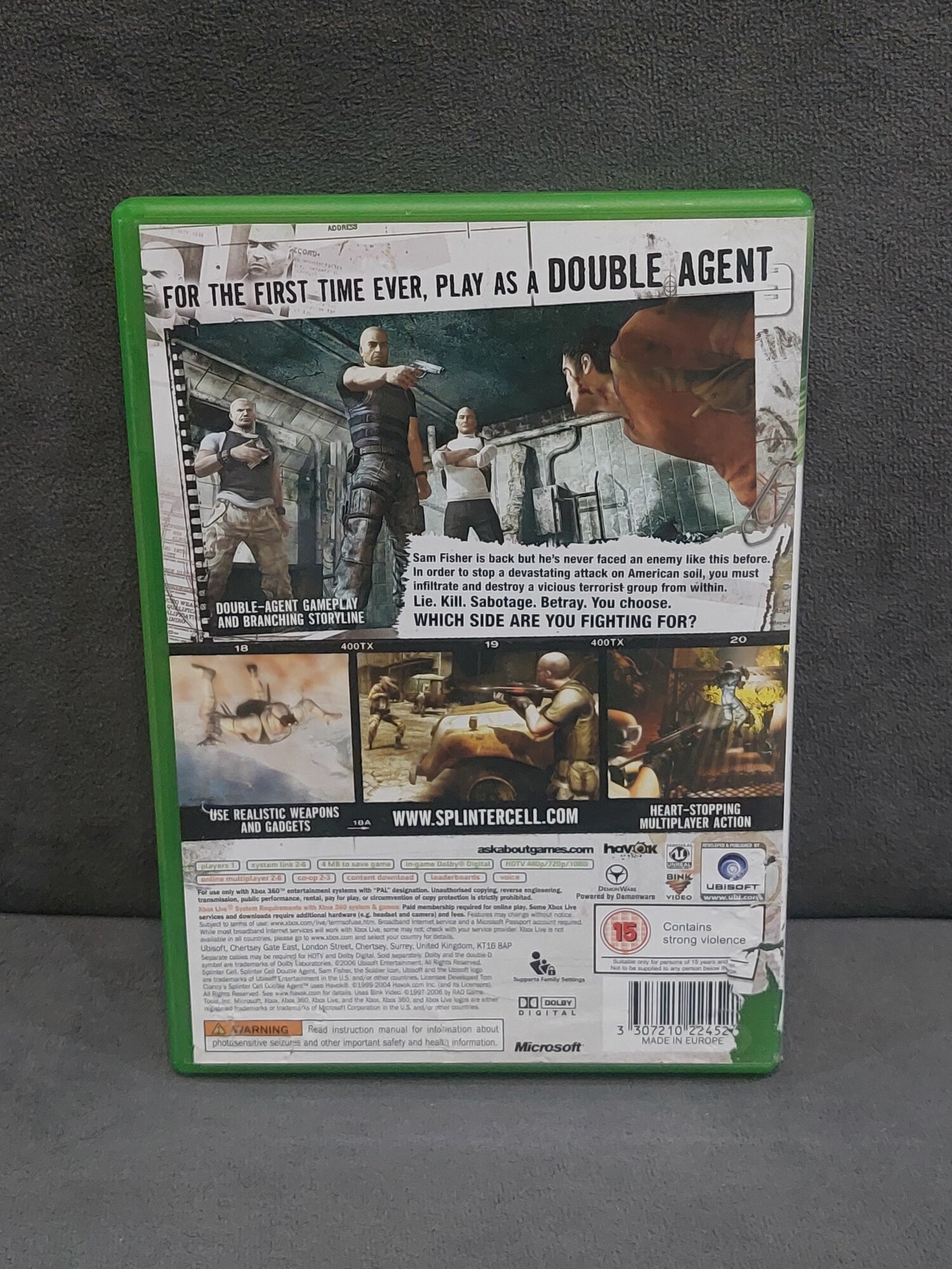 Видеоигра Splinter Cell Double Agent Xbox 360 — фото 1