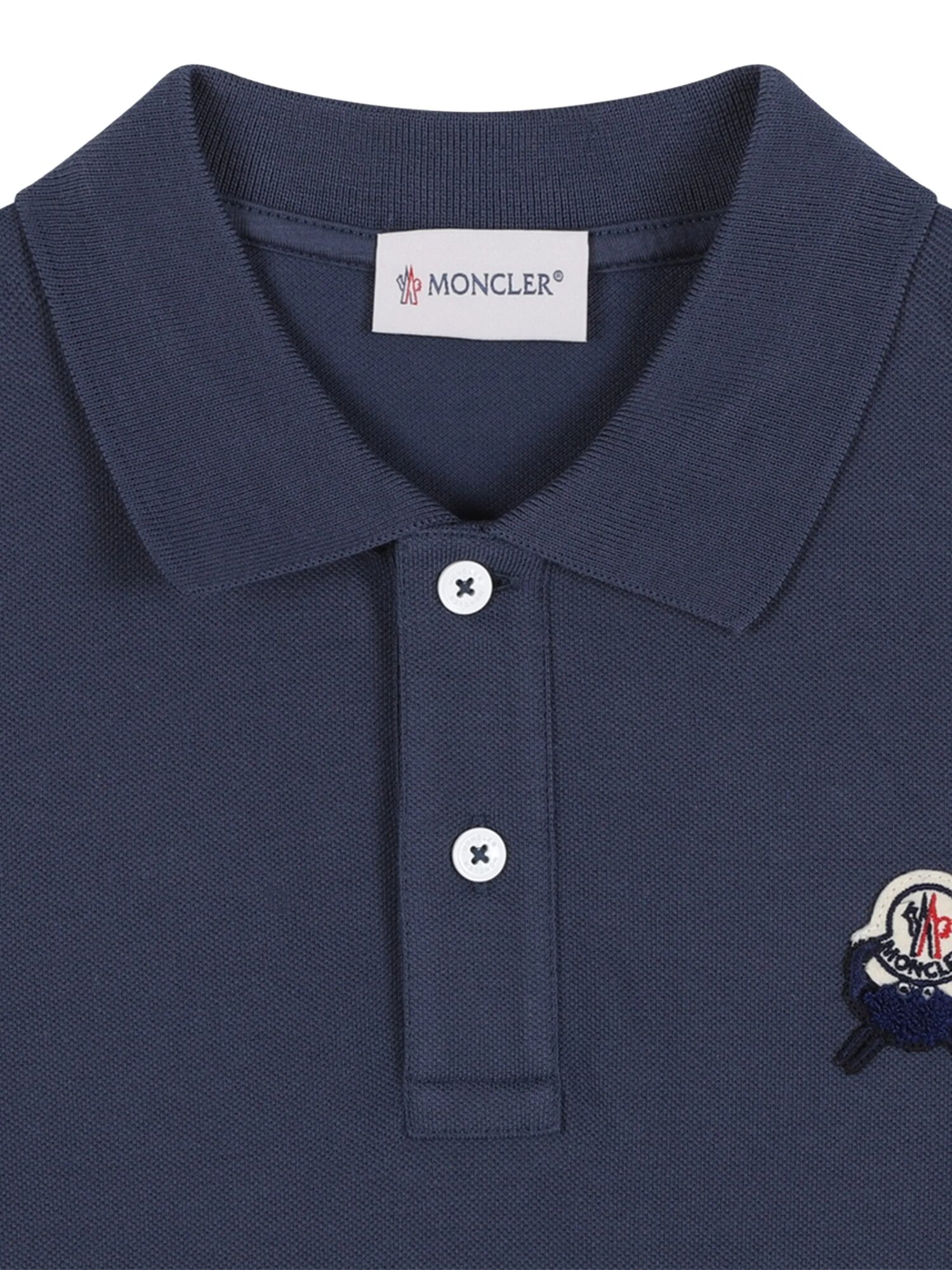 Рубашка Moncler Logo-patch polo shirt, размер 8 лет — фото 1