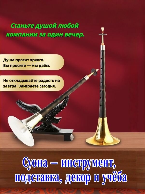 Суона в подарок музыканту или коллекционеру. Народный инструмент из Китая.