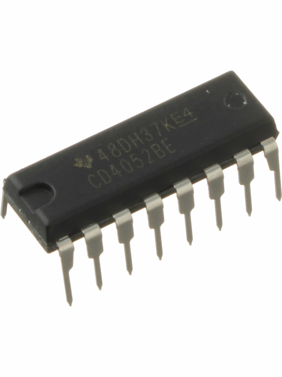 Микросхема CD4052BE (КП1) DIP16 Texas