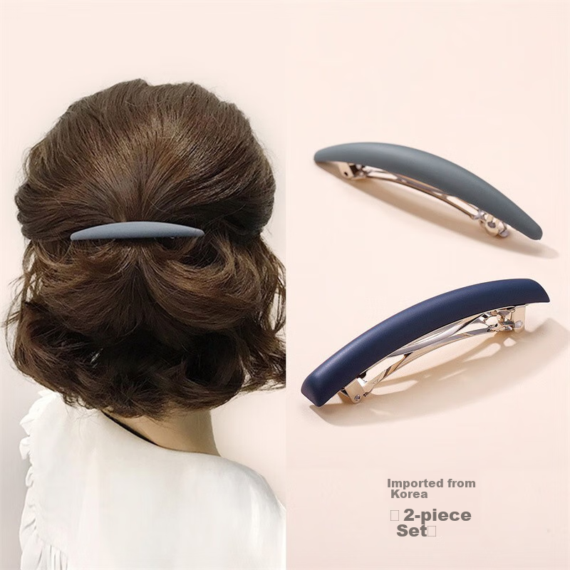 Chimera 2-Piece Simple Back-Of Barrettes, Korean Imported Hair Clips, Hair Accessories, Women's Birthday Gift