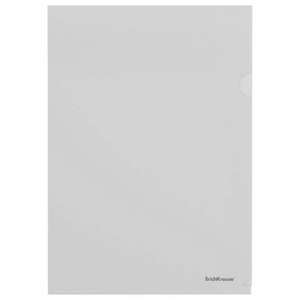 Папка-уголок ERICH KRAUSE "Fizzy Clear", прозрачная, 0,12 мм, 50150, 60 штук, 272916
