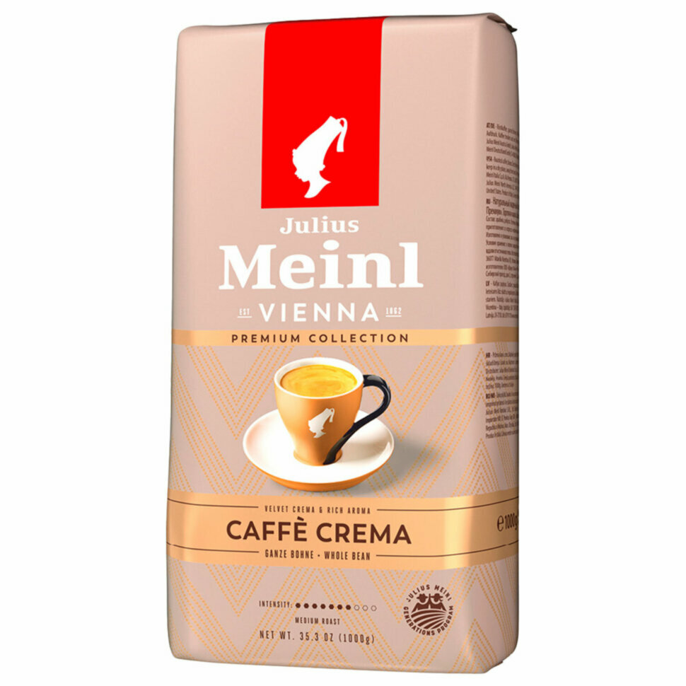 Кофе в зернах JULIUS MEINL "Caffe Crema Premium Collection" 1 кг, италия, 89533, 622744
