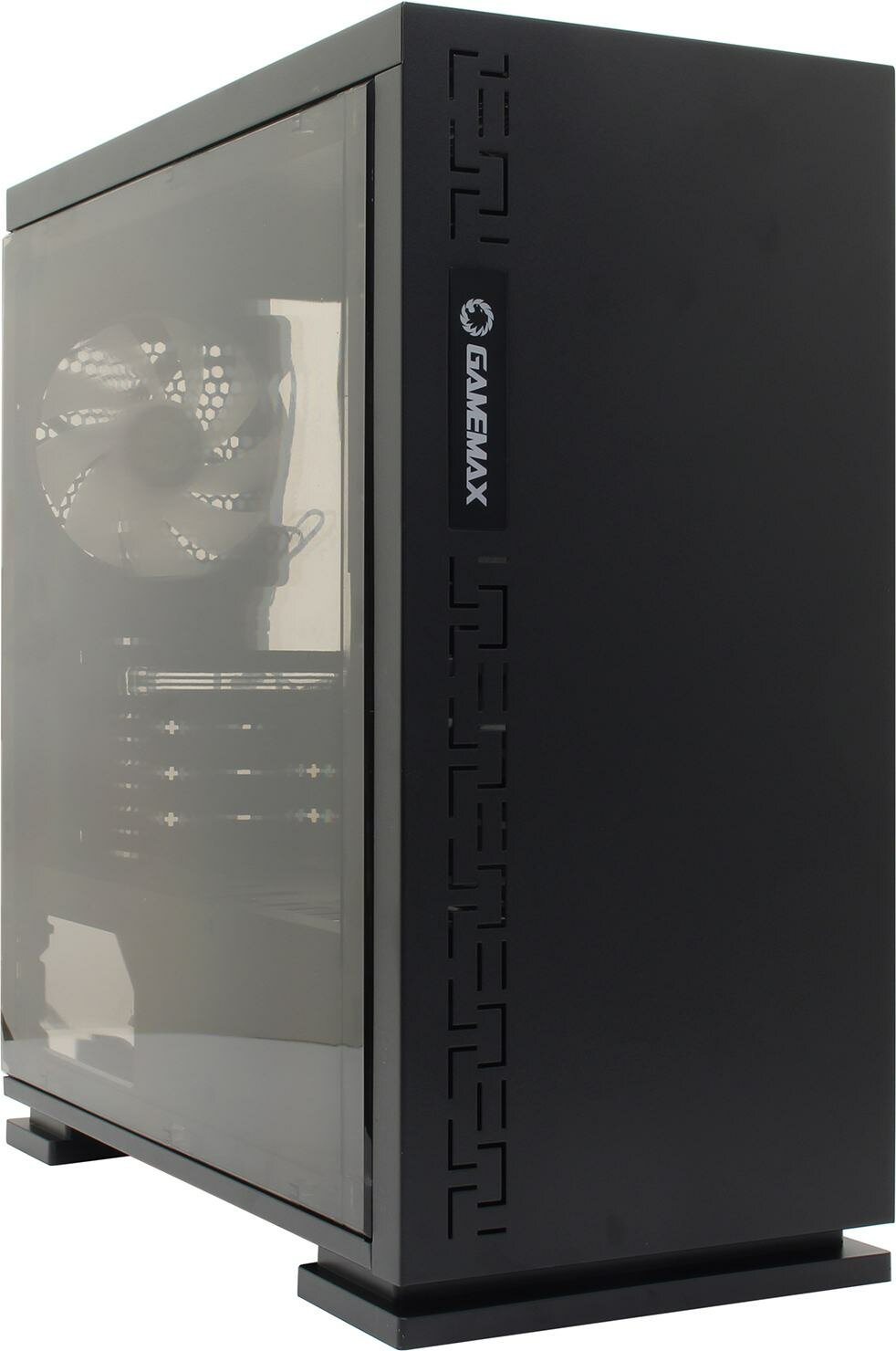 Корпус для ПК GAMEMAX EXPEDITION BLK H605 Micro-Tower, закаленное стекло, 3*USB, 1*120мм, без блока питания