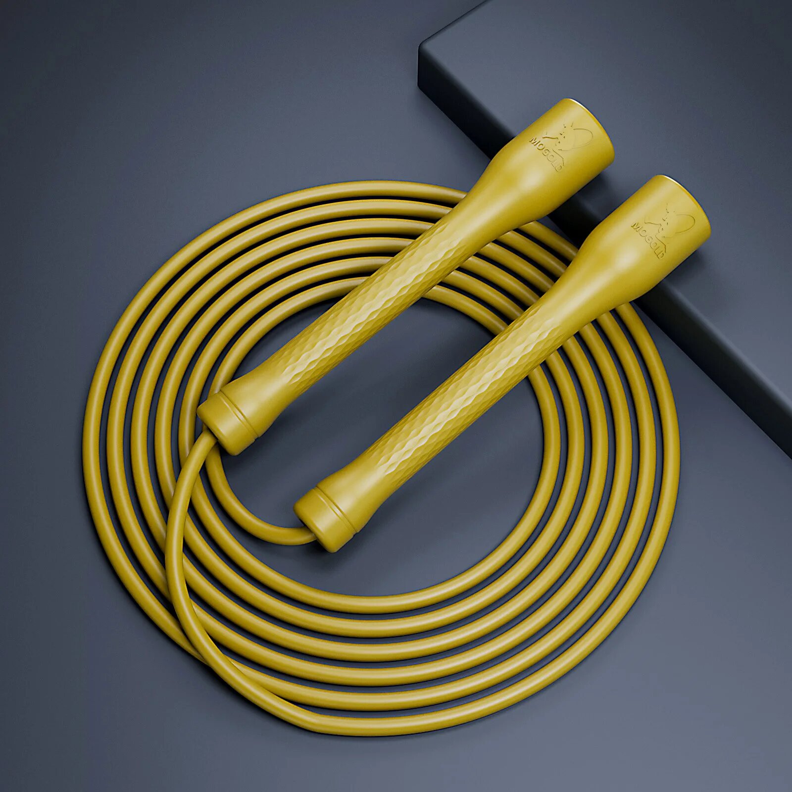 Скакалка для фитнеса MOGOLD черная, T100-black