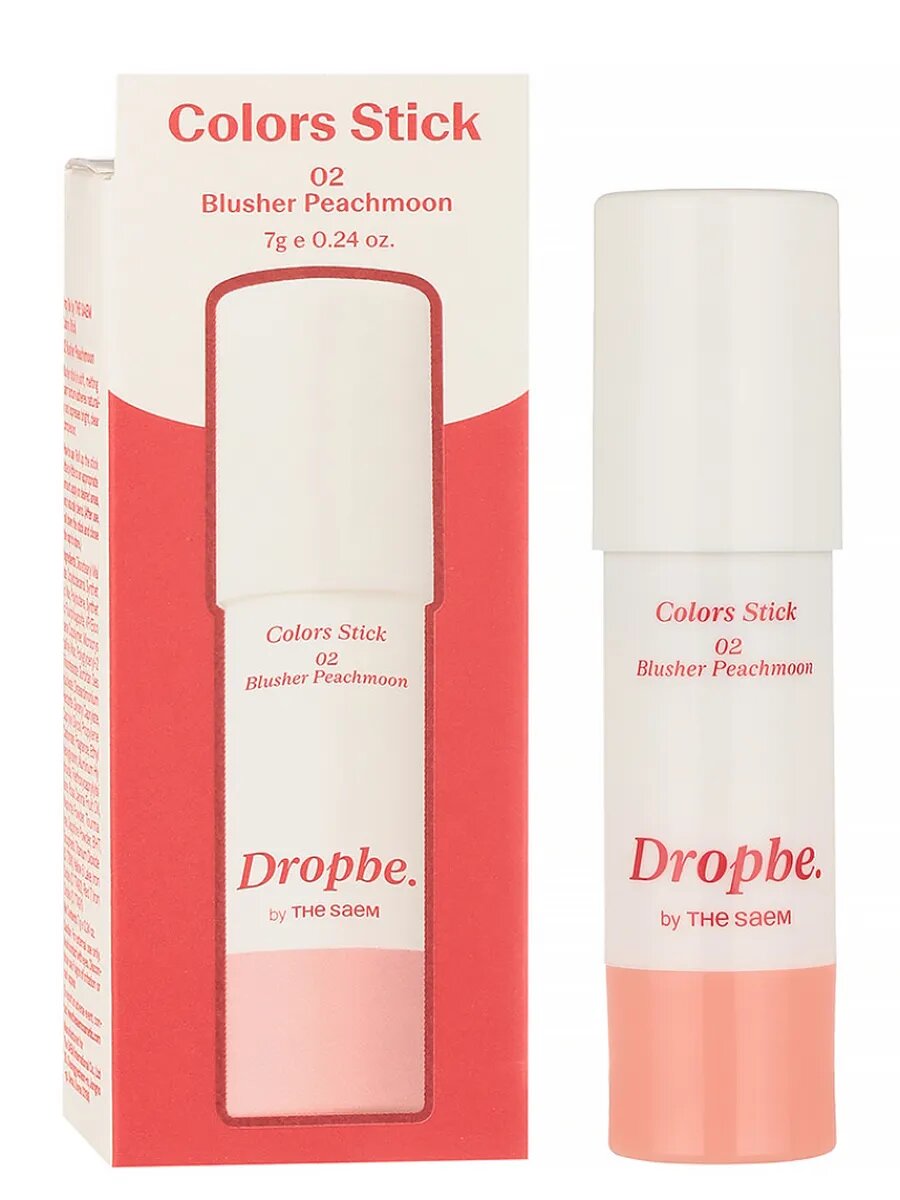 Румяна Drop Be By THE SAEM Colors Stick 02 Blusher Peachmoon