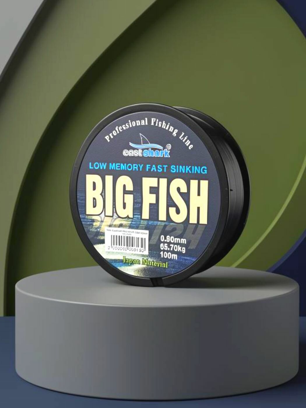 Леска монофильная Estshark BIG Fish 1.0 100 м чёрная (79,2 кг)