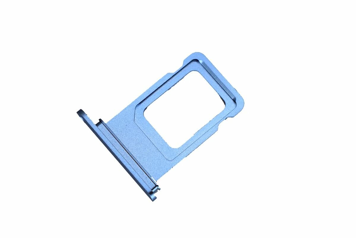 SIM лоток (Держатель сим карты) для iPhone XR 2 SIM голубой