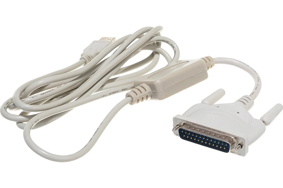 Конвертер USB 2.0 --> 1хCOM AM/DB25M 1.8 м Gembird