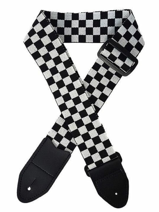 Ремень для гитары BaggZ G-strap-3BL из прочной ткани, наконечники из кожи