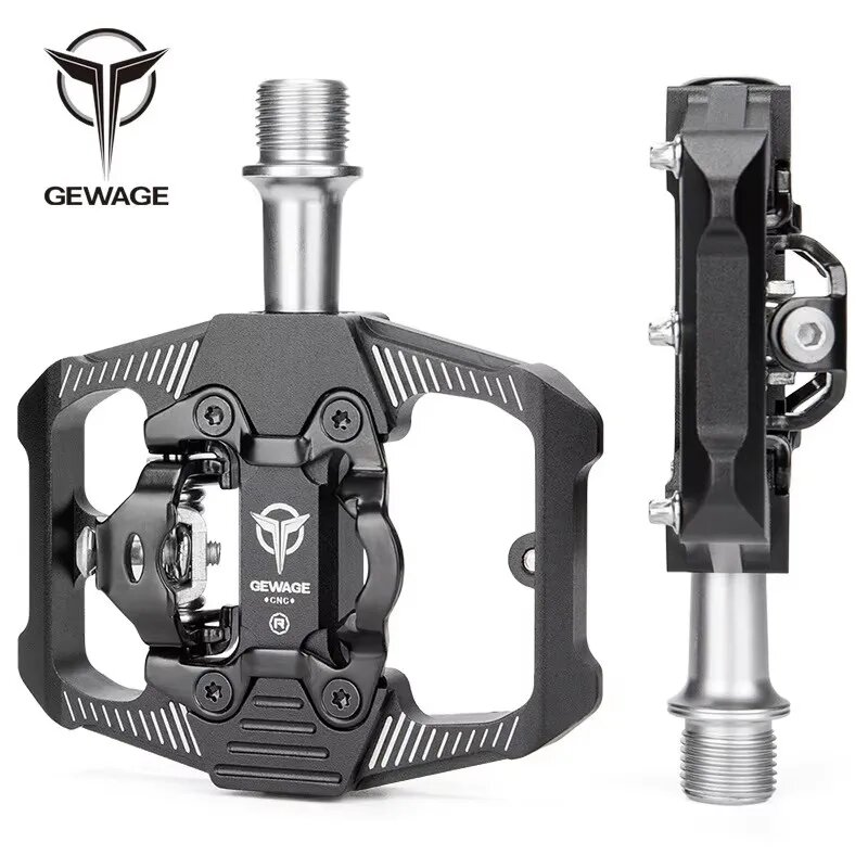 GEWAGE Педали для MTB, серые/черные