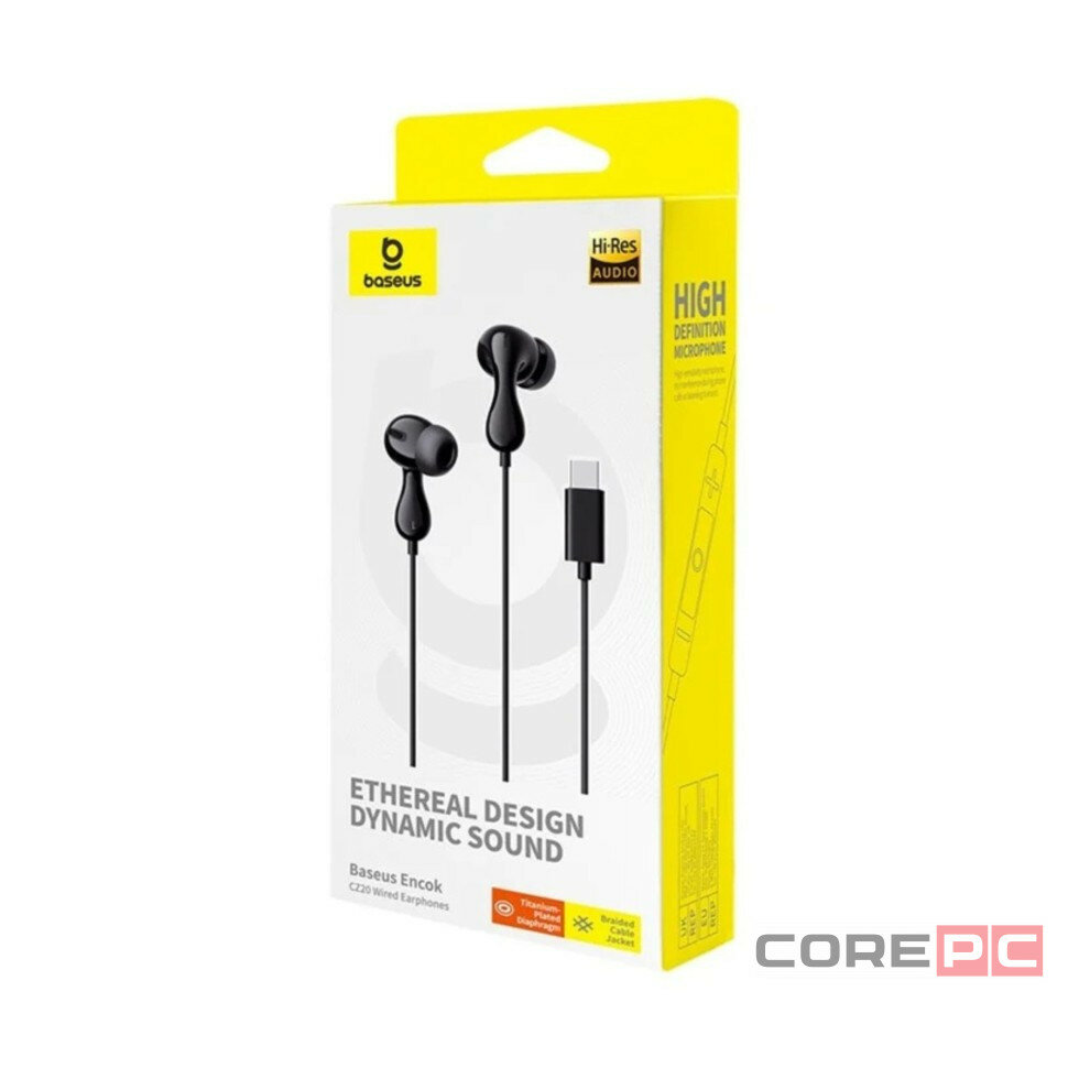 Стереонаушники с микрофоном Baseus Encok CZ20 (A00171400113-00) Type-C черные