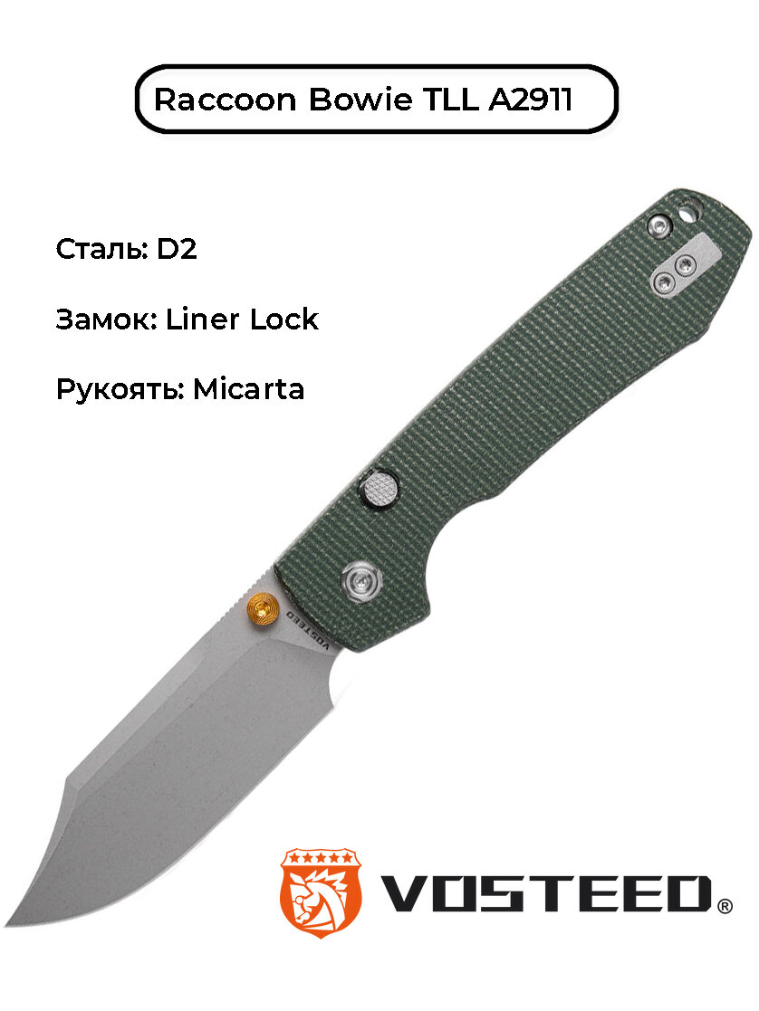 Нож складной Vosteed Raccoon Bowie TLL A2911