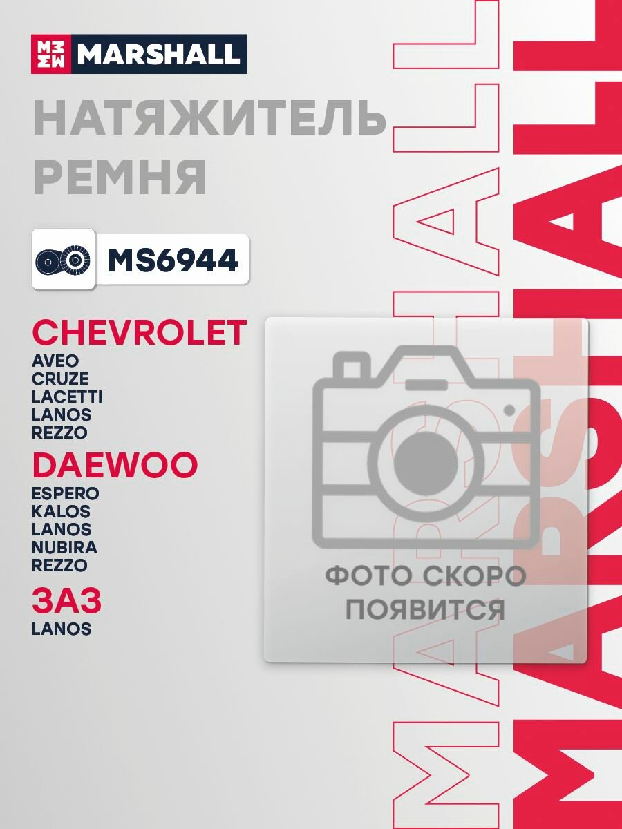 Натяжитель ремня Chevrolet Шевроле Aveo Авео, Cruze Круз, Lacetti Лачетти, Lanos Ланос, REZZO, Daewoo Дэу ESPERO, KALOS, Nexia Нексия, NUBIRA 25183772