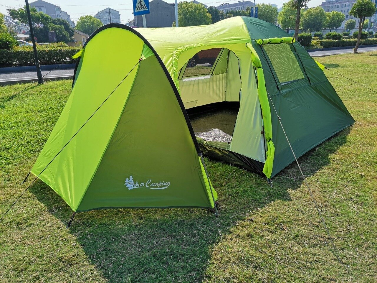 Палатка 3 местная с тамбуром Nature camping 1504-3, для отдыха, кемпинга и отдыха. Подойдет для длительных и коротких путешествий